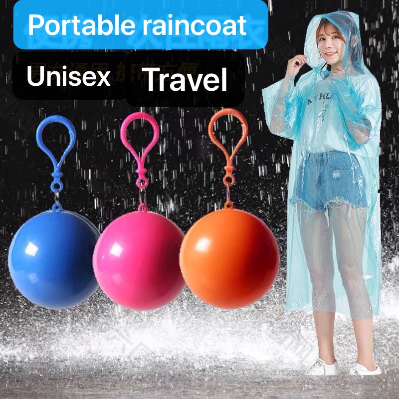 Portable Waterproof Raincoat Ball Outdoor Portable Raincoat Ball ...