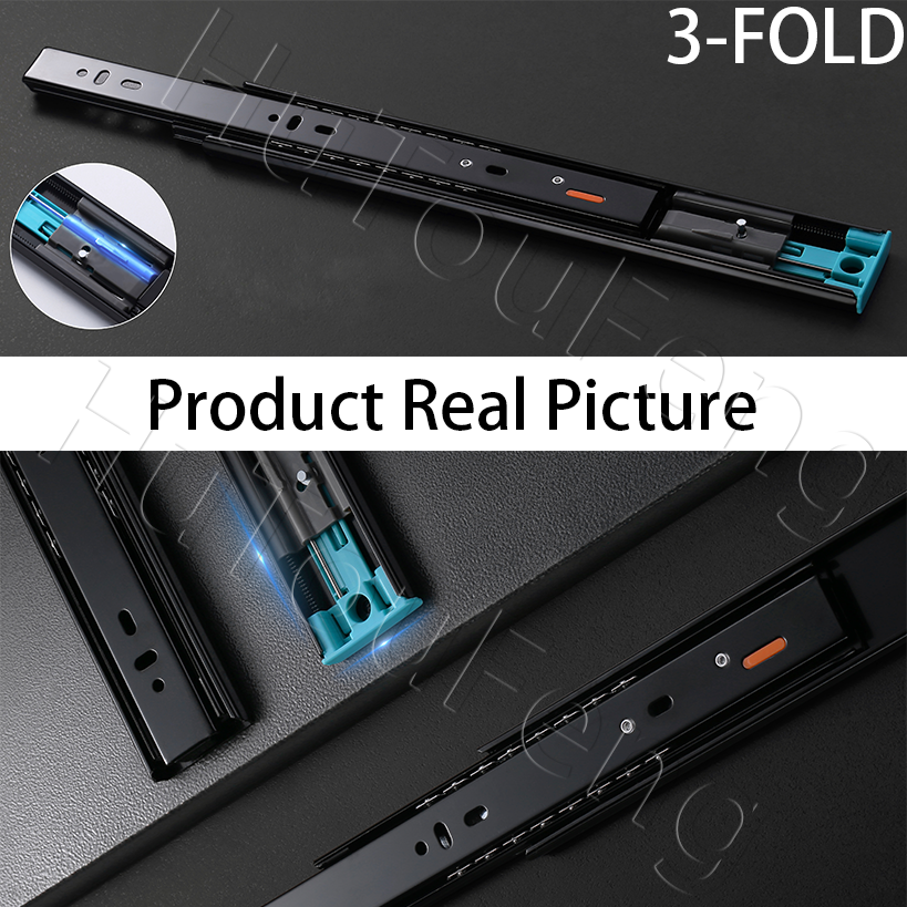 Soft Close Drawer Guide Heavy Duty Hydraulic soft closing Drawer Slide ...