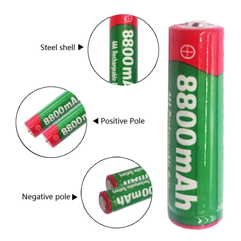 1.5V Rechargeable battery AAA 8800mAh Alkaline battery-1.5v aaa ...