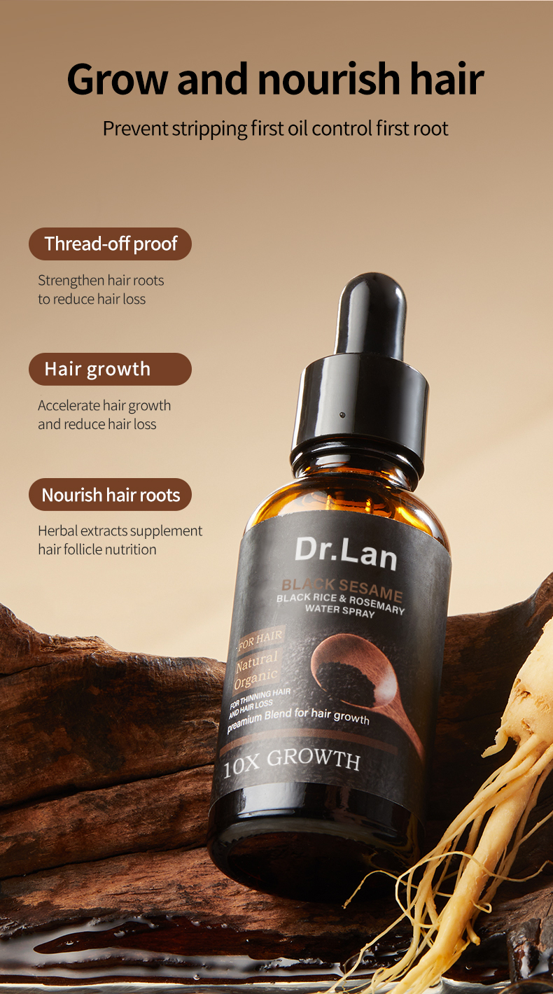 Dr.Lan Hair Growth Serum Black Sesame Hair Growth Hair Grower Fast ...