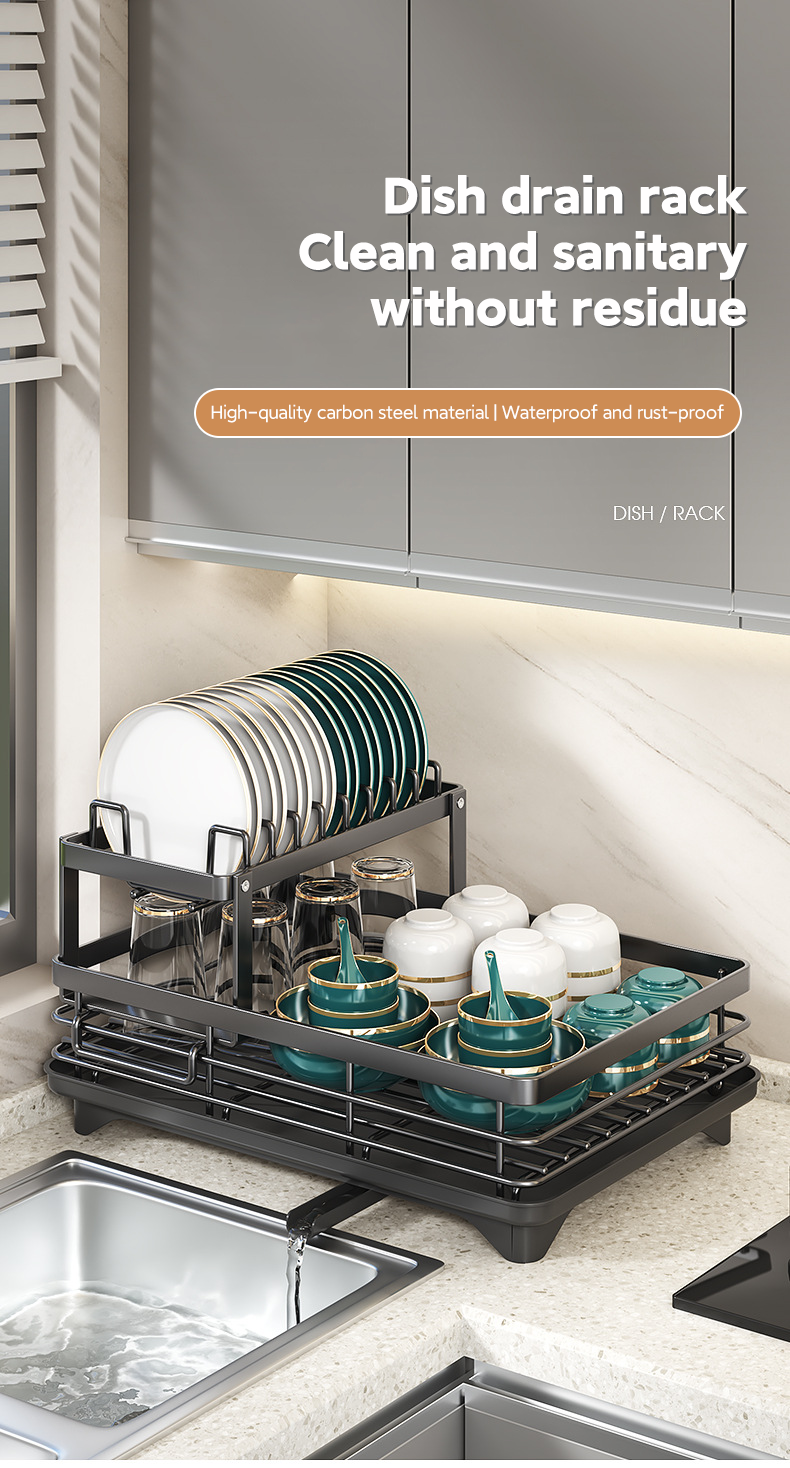 Dish Drainer Rack Dish Drying Rack Dish Cabinet Dish Rack Kitchen ...