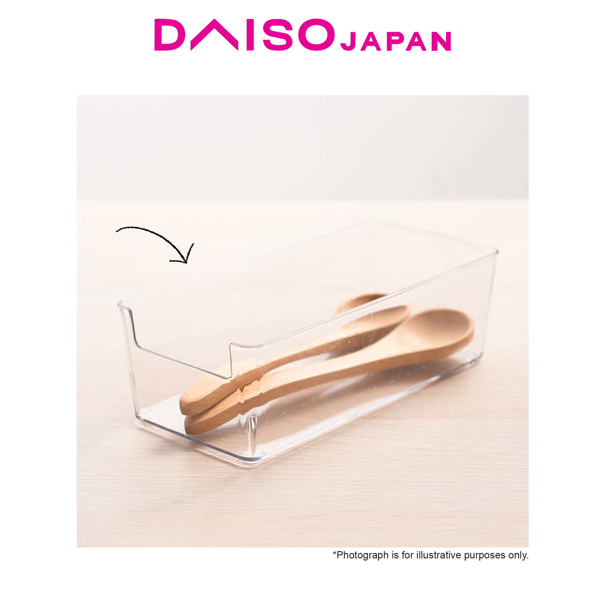 Daiso Clear Storage Box (19.5cmx9.5cmx6.2cm) | Shopee Philippines