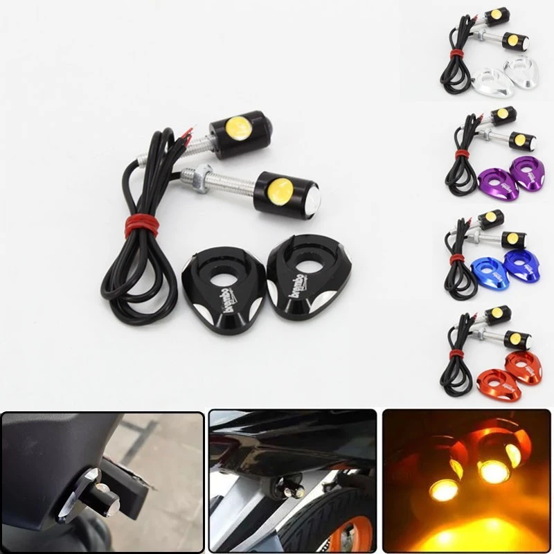 2PCS/Set Mini Led Side Signal Light Universal Signal Tampal Led ...
