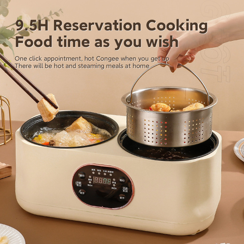 Double Rice Cooker Multi-function Non-stick Mini Double Bile Electric ...