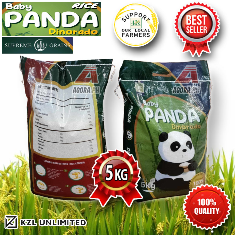 KZLU Baby Panda 5kg Dinorado Rice Supreme Grains Fresh Milled from ...