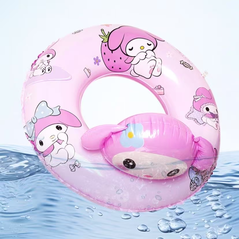 Labubu Cartoon inflatable swimming ring 60cm70cm80cm lifebuoy Kuromi ...