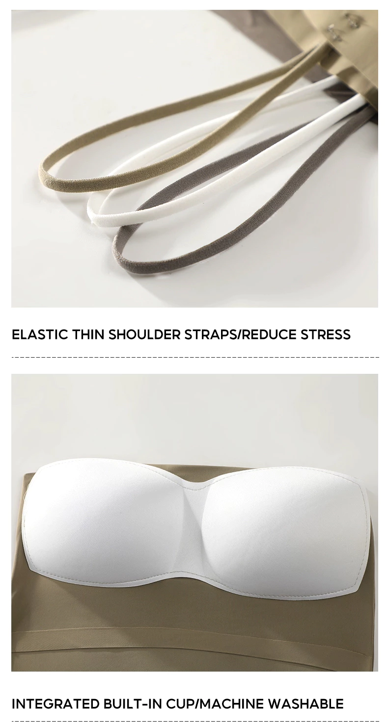 Ladies Sando Tube Sexy Back With Padded Bralette Spaghetti Sleeveless ...