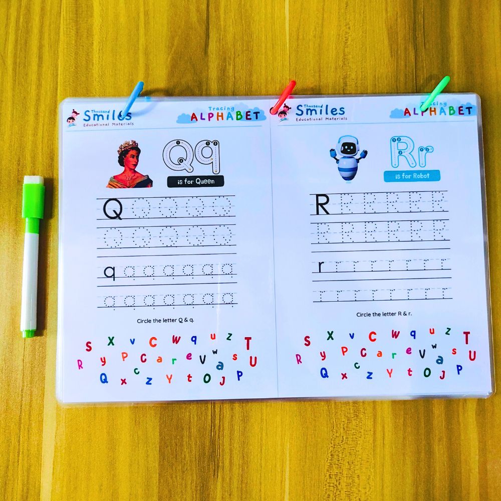 Thousand Smiles Tracing workbook for kids Alphabet Letters ABC ...