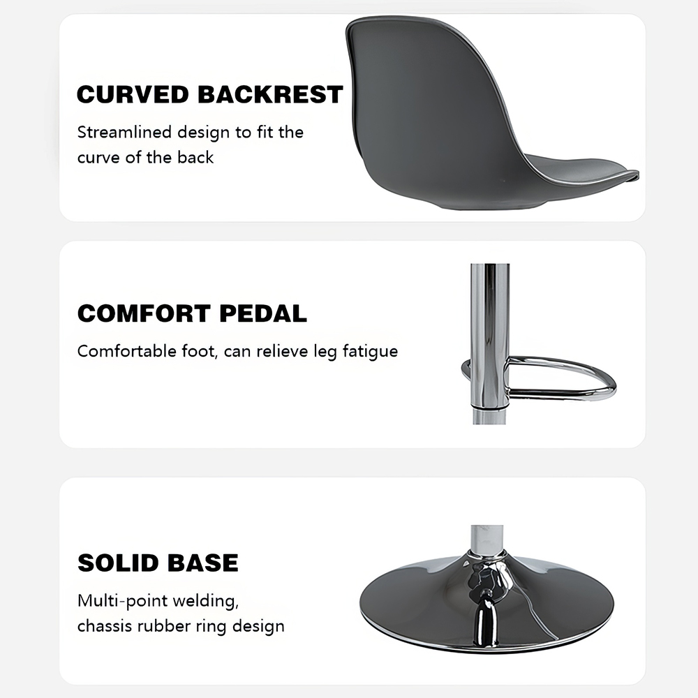 High Chair Bar Stool Modern Stools Backrests Adjustable High Chair Bar ...