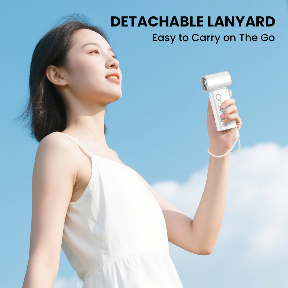 Orashare HF17 Handheld Mini Fan 4000mAh Rechargeable 5 Gear Strong Wind ...