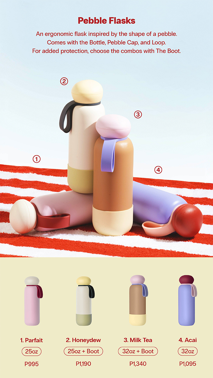 Sunnies Flask 25oz Pebble Flask in Honeydew (Summer Ready-Made ...