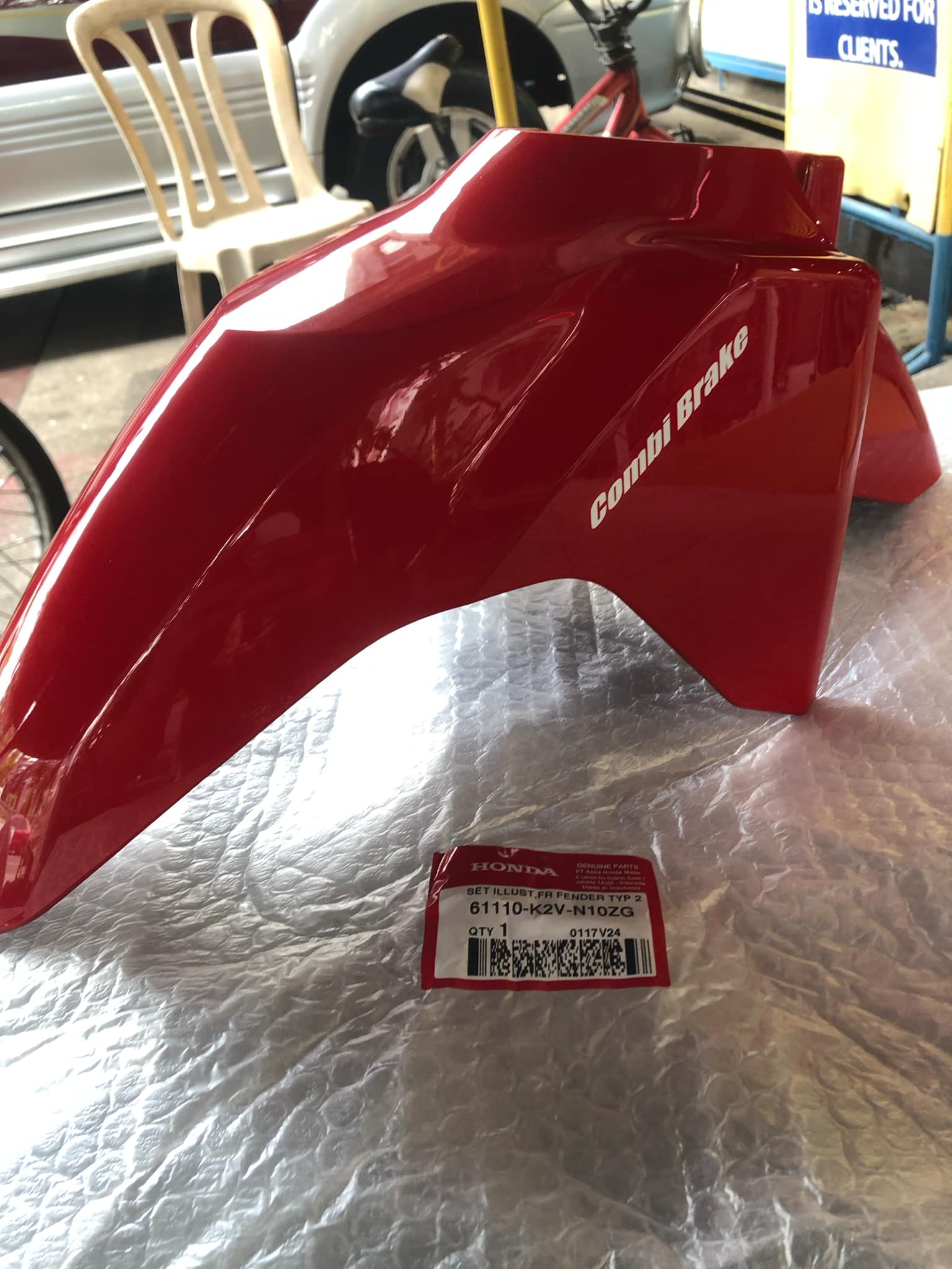 HONDA GENUINE PARTS NEW ARRIVAL CLICK 125i Fi Front Fender Model ...