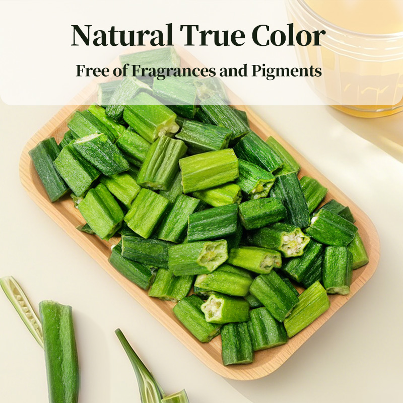 200g Dried okra chips buy 1 take 1 High Fiber okra chips crispy okra ...