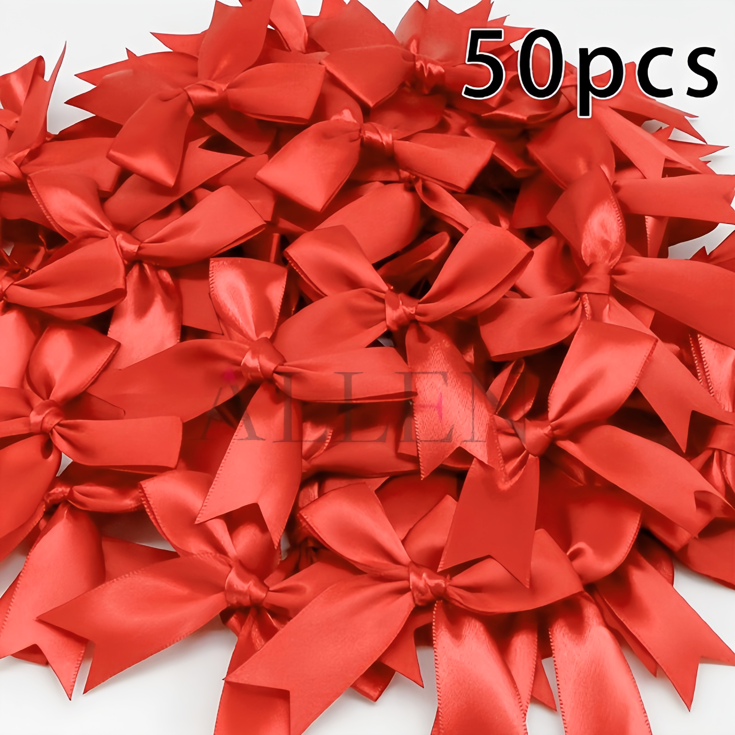 (50pcs/pack) 1'' Satin Ribbon Handmade 8.5cm Wide Swallowtail Bowknot ...