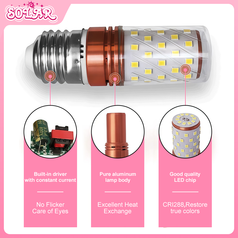 Tricolor Led Bulb E27 Color Changing Corn Bulb 3 Color Bulb Daylight ...