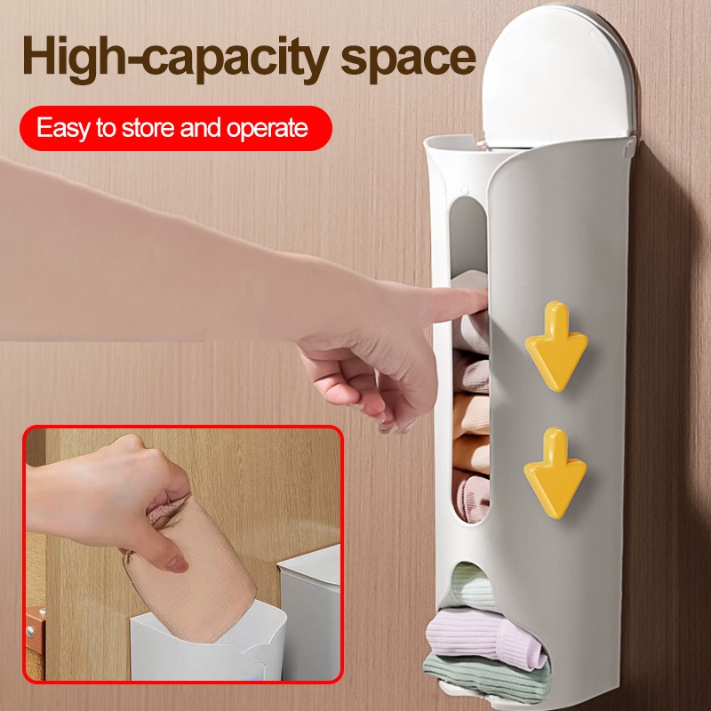 COD Self-Adhesive Wall Mounted Socks Underwear Organizer Panties ...