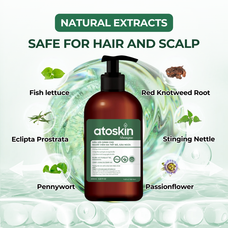 ATOSKIN Scalp Shampoo: Supports cleansing for seborrheic dermatitis ...