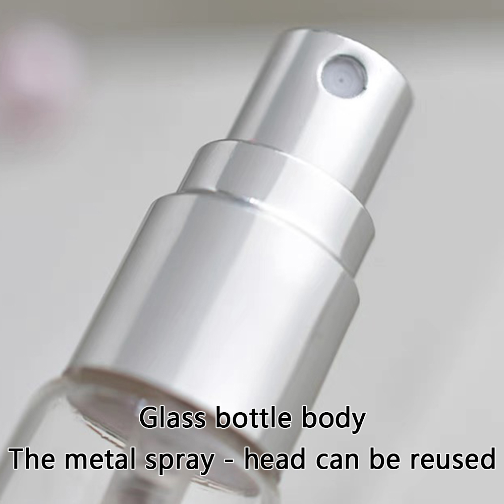 20PCS 80PCS 100PCS 10ml Glass Square Spray Bottle With Cap Portable ...