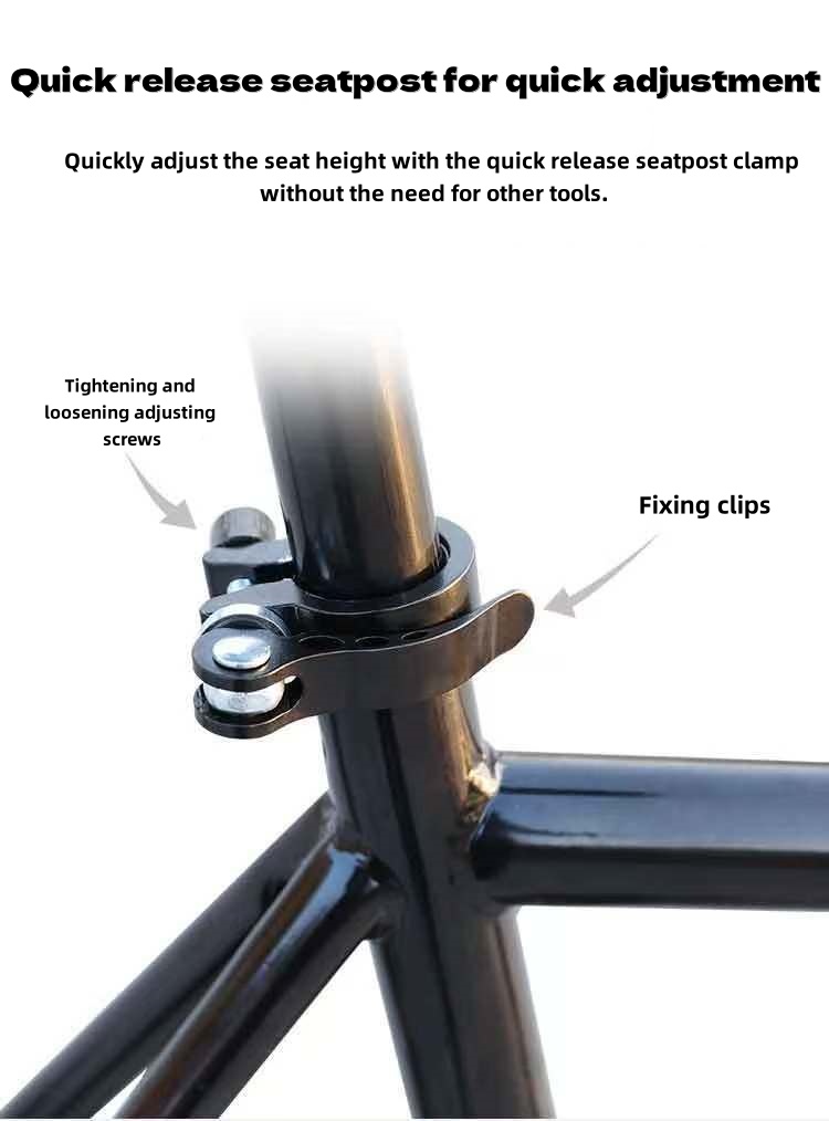 LUANDA Fixie Bike Fixed Bike Road Bike Adult Bike 700CC 7-Speeds Alloy ...