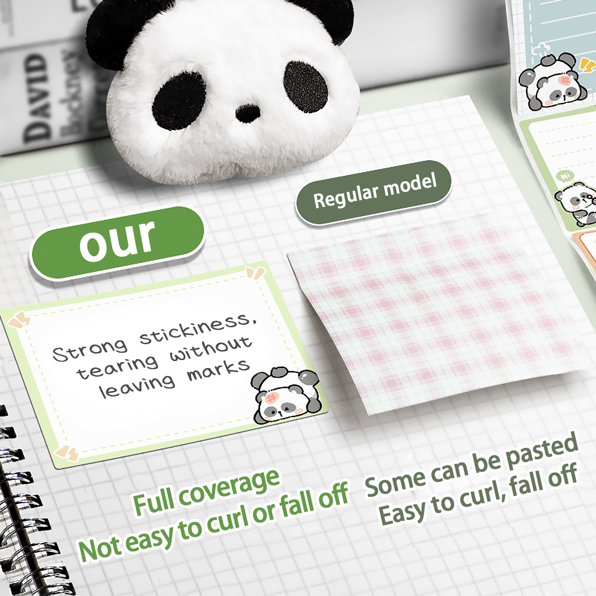 【Sulat Co..】256Pcs Pull Out Sticky Notes Creative Memo Cute Animal ...