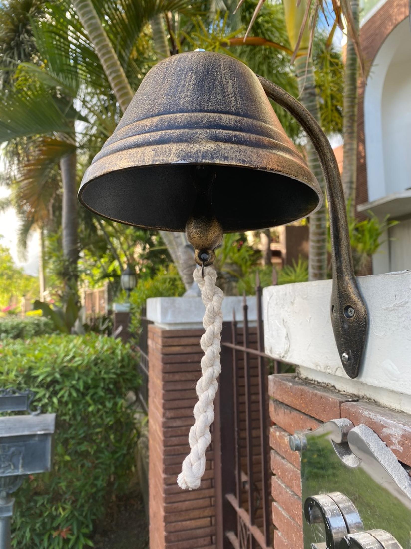 Practical Tool Retro Cast Iron Front Door Bell Bracket Gate Garden ...