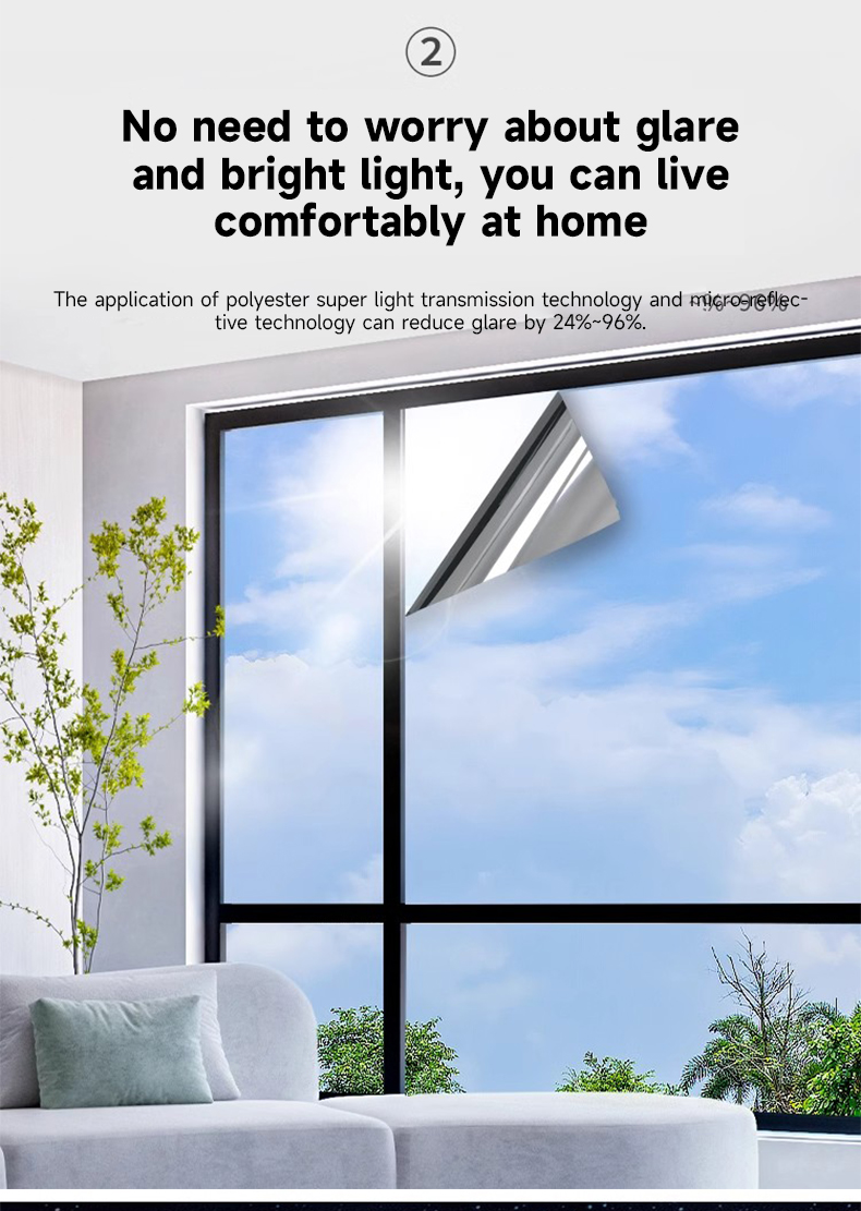 Eone Home One Way Mirror Window Film Privacy Film Sunscreen And Thermal ...