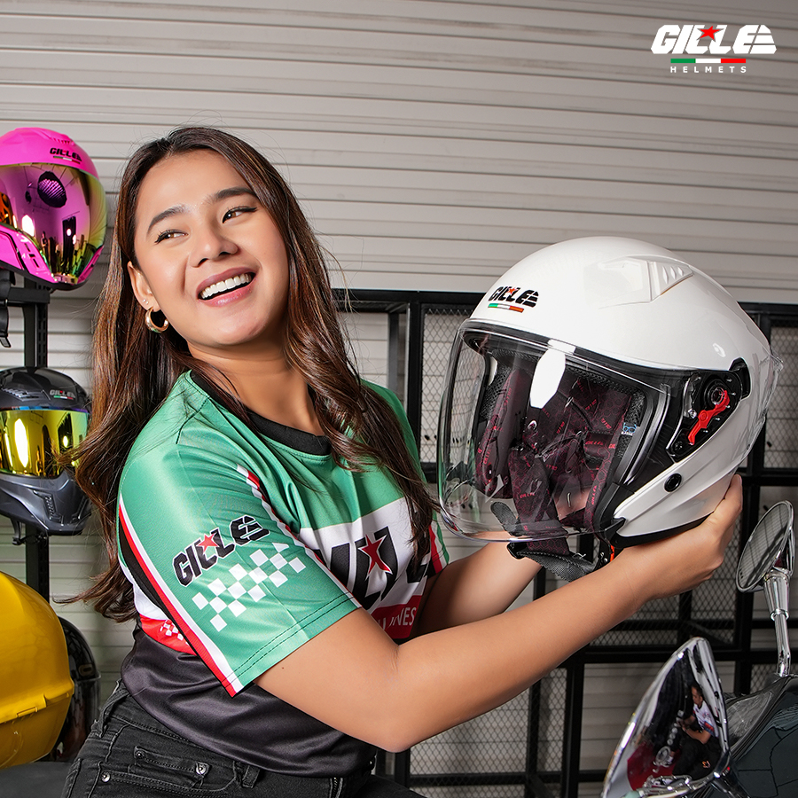 Gille 172 GVR-V1 Motorcycle Half Face Helmet Dual Visor Original ...