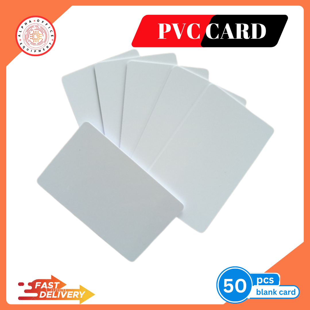 50pcs PVC Blank Card, ATM size id card, printable ID card, Glossy Suite ...