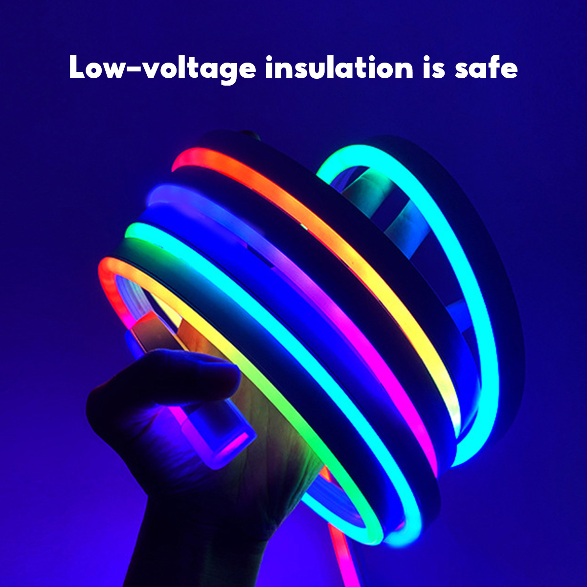 12V RGBIC Running LED Strip light With Bluetooth APP Remote Control ...