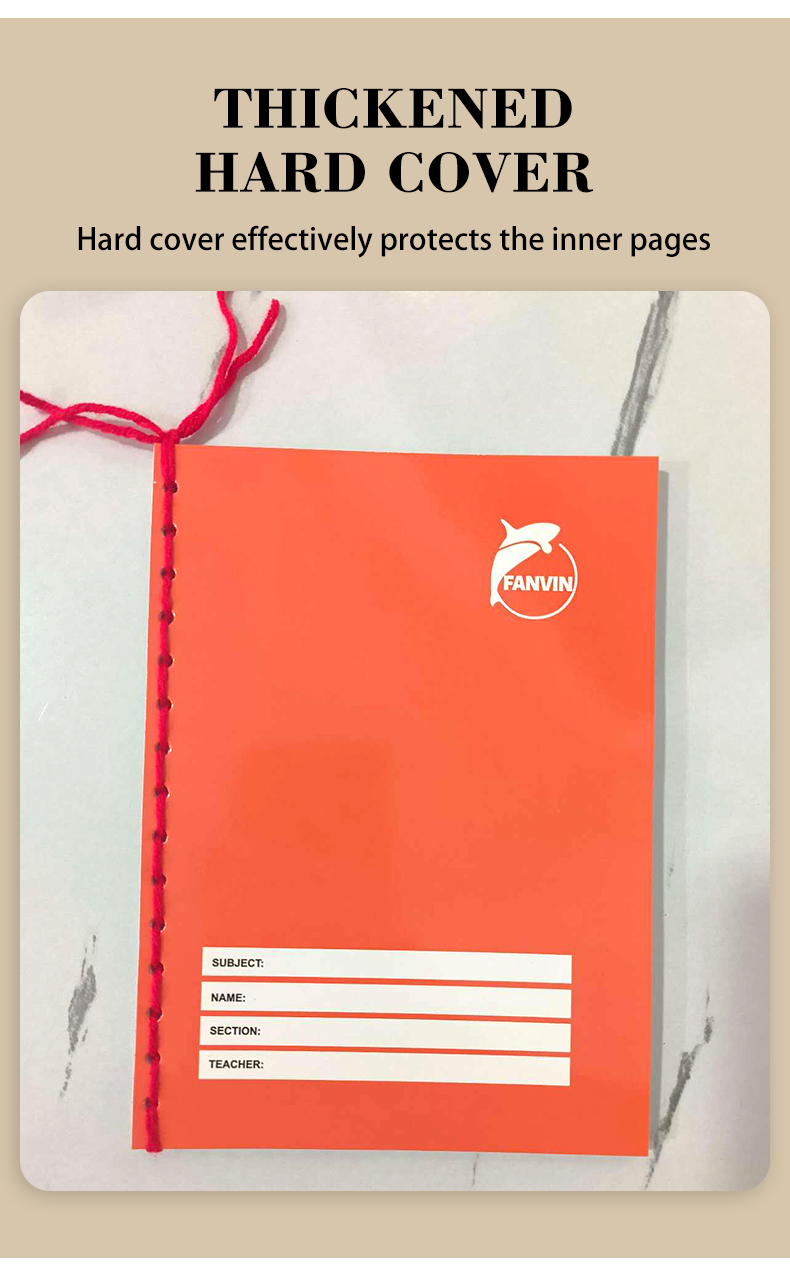 Fanvin A5 Yarn Composition Notebook 80 Leaves and 10 Colors School ...