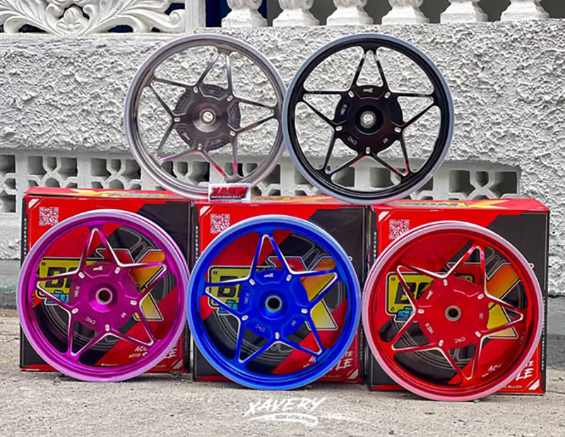 BOM RANGSIT Mags Bom X Mags Star LYNX CNC Alloy Material 5 Spoke Mags ...