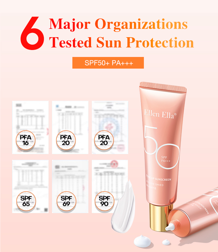Ellen Ella Tinted Sunscreen SPF 50+ Waterproof Sun Block Whitening ...