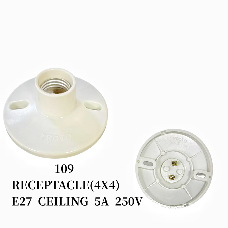 RECEPTACLE 2x2/3x3/4x4(106/107/108/109)E27 CANDELABRA SOCKET | Shopee ...