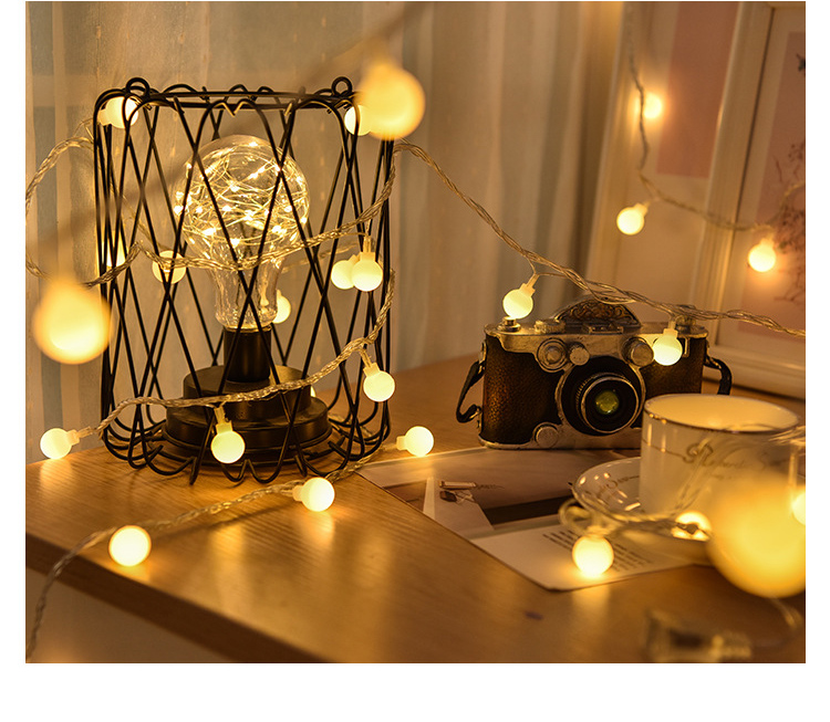 Decorative Lights LED String Lights Round Fairy Lights Home Party ...