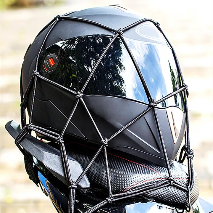 Motorcycle Cargo Net Luggage Rope Motor Mesh Net Motorcycle Helmet Grid ...