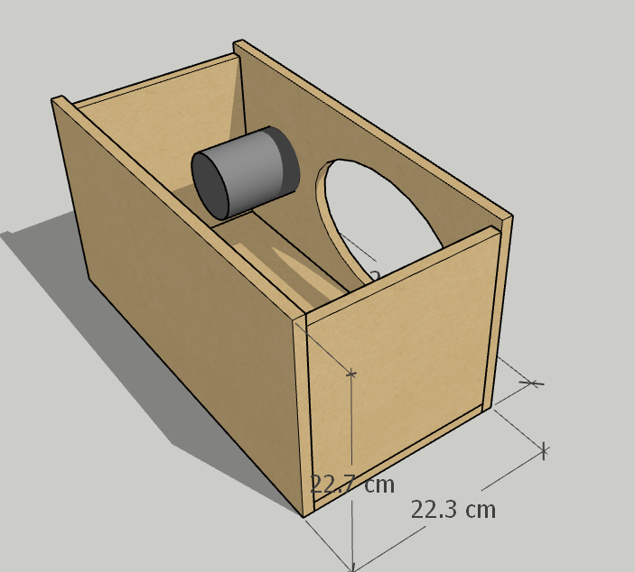6x9 Speaker Box Sealed Design or Air Tube Ported 3x4 80hz Tuned MDF ...