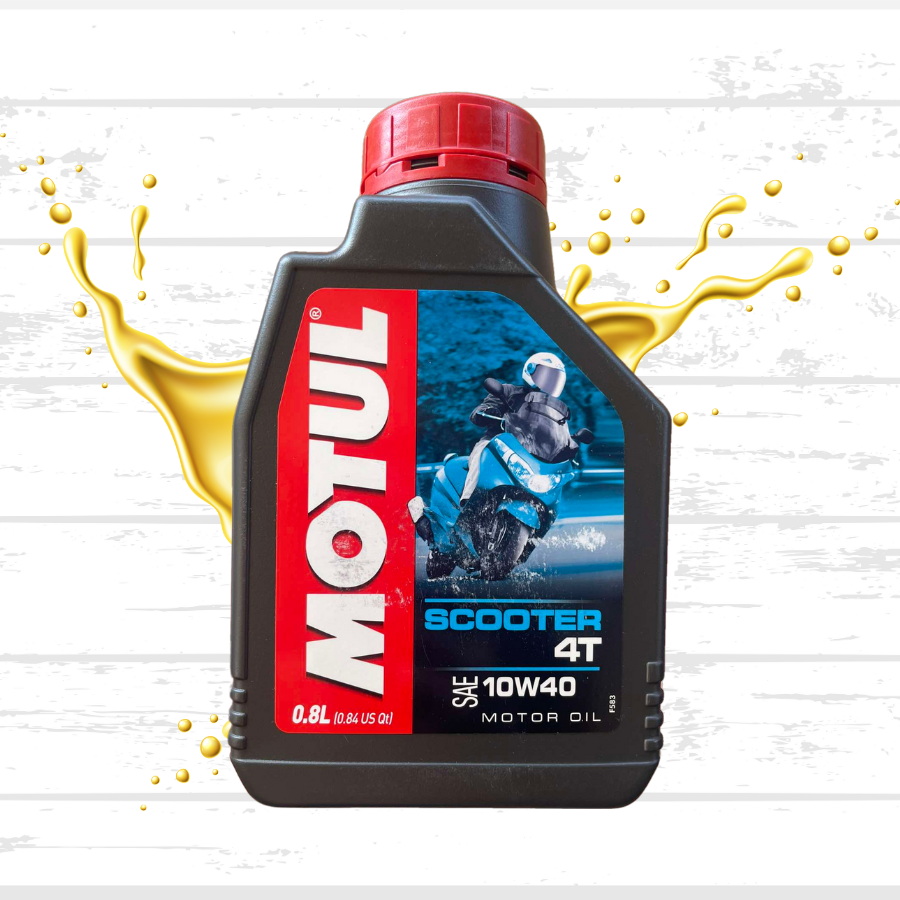 Motul Scooter Engine Oil 800ml /1Liter 4T SAE 10W-40 & JVT Gear Oil ...