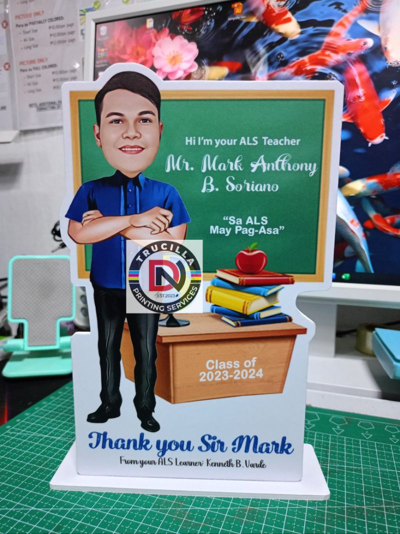 Customized Sintra Board Standee A4 size with penholder | Shopee Philippines