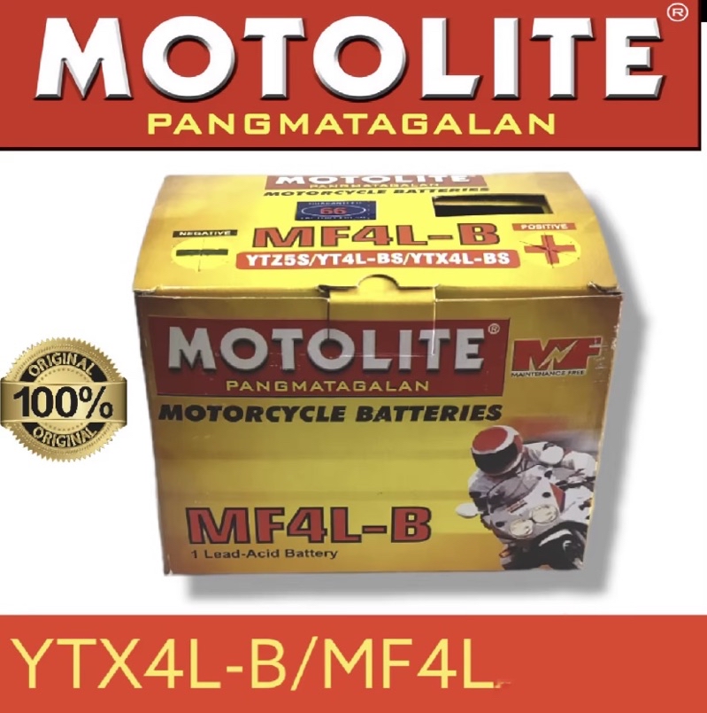 MF4L-B MOTOLITE BATTERY (YTZ5S/YTX4L( MIO I 125| HONDA WAVE | HONDA XRM ...