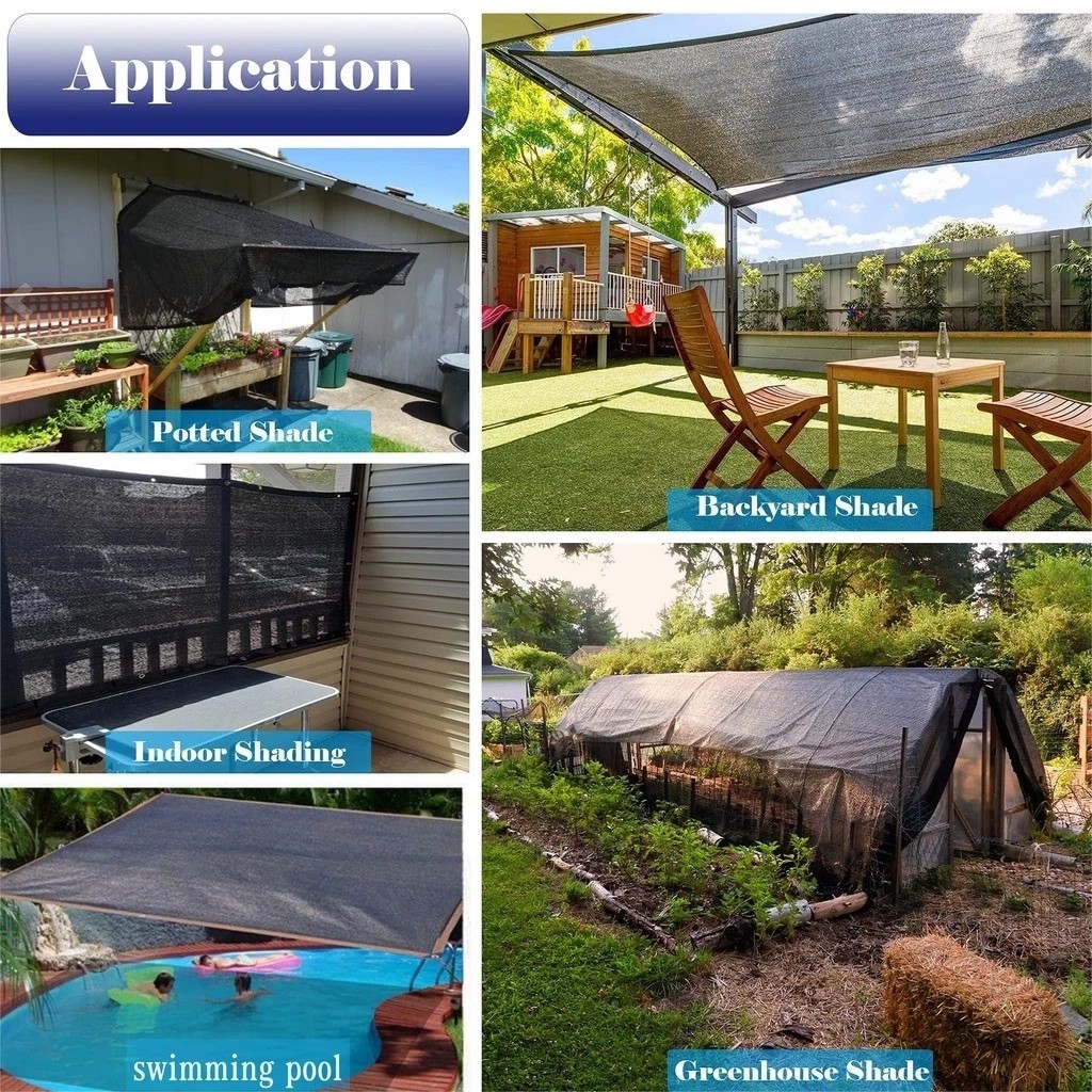 Anti-UV Sunshade Net Shades Rate 90% big size Outdoor Farm Garden ...