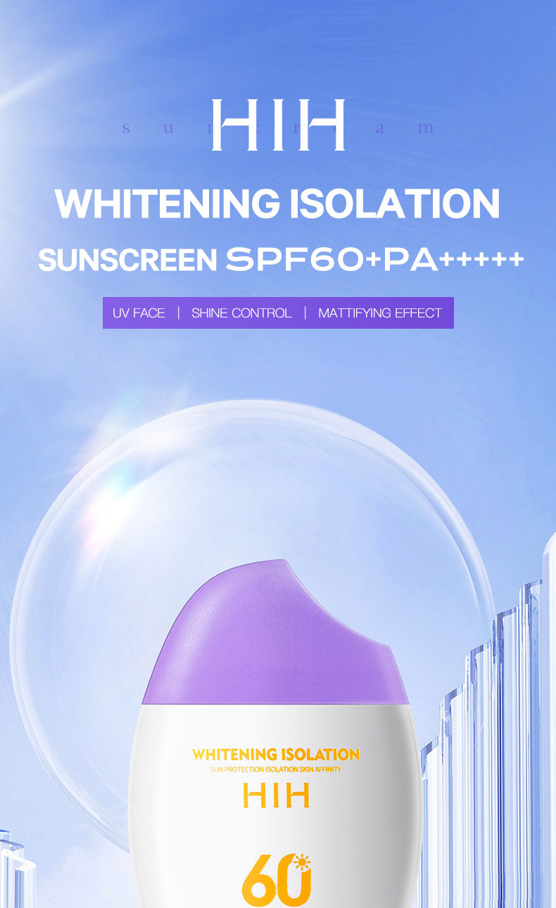HIH Whitening Isolation SUNSCREEN, High SPF60+ PA++++ Fresh Non-Sticky ...