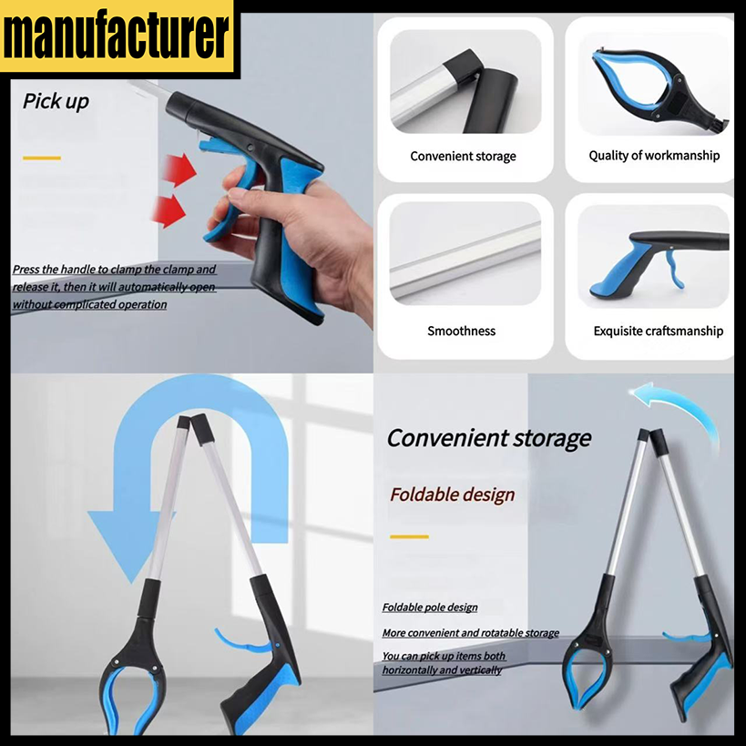 Foldable Garbage Picker Outdoor Grabber Stick Picking Tool Waste ...