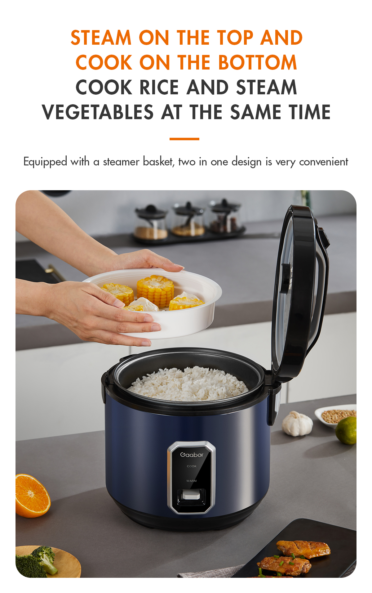 Gaabor Steaming Cooking Large Capacity Electric Multifunctional Fast ...