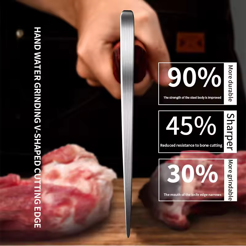 Japanese kitchen knife Butcher Knife traditional handmade chopper ...