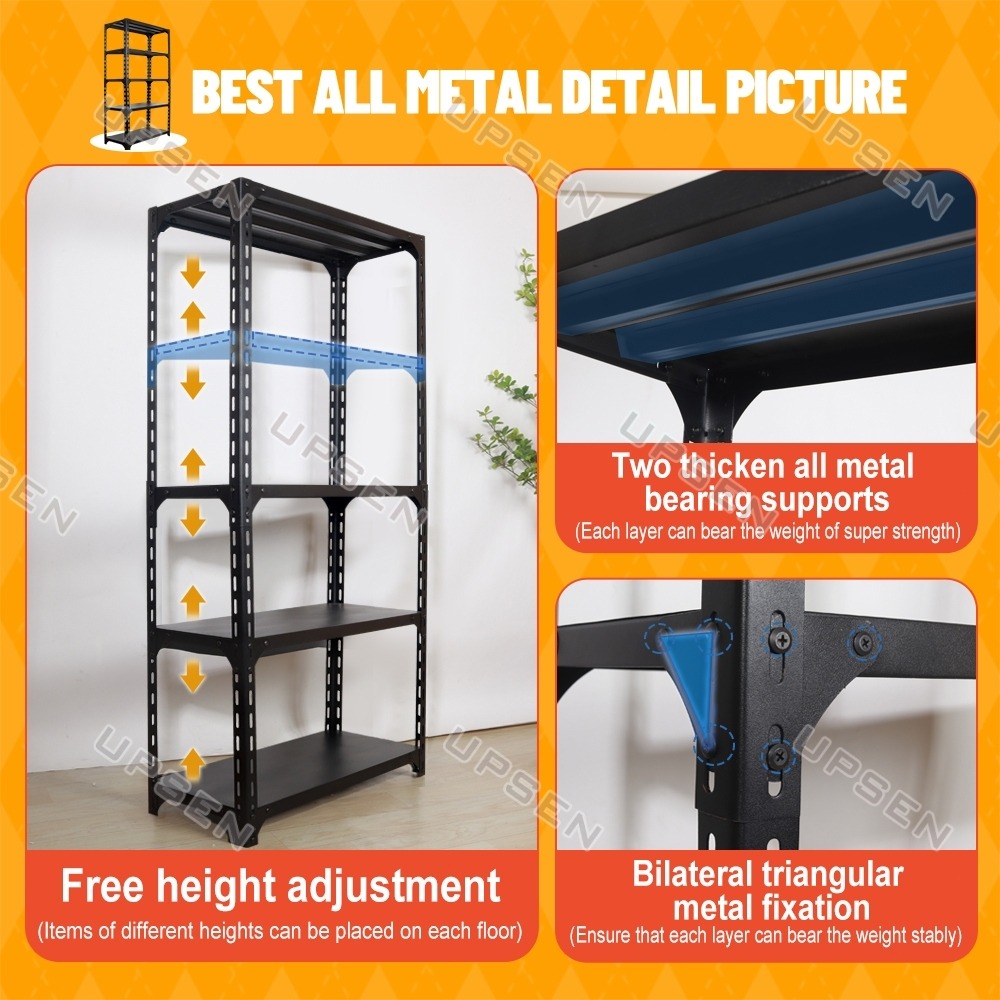 200*180 Metal Rack Steel Rack 6 Tiers 5 Tiers Heavy Duty Boltless Shelf ...