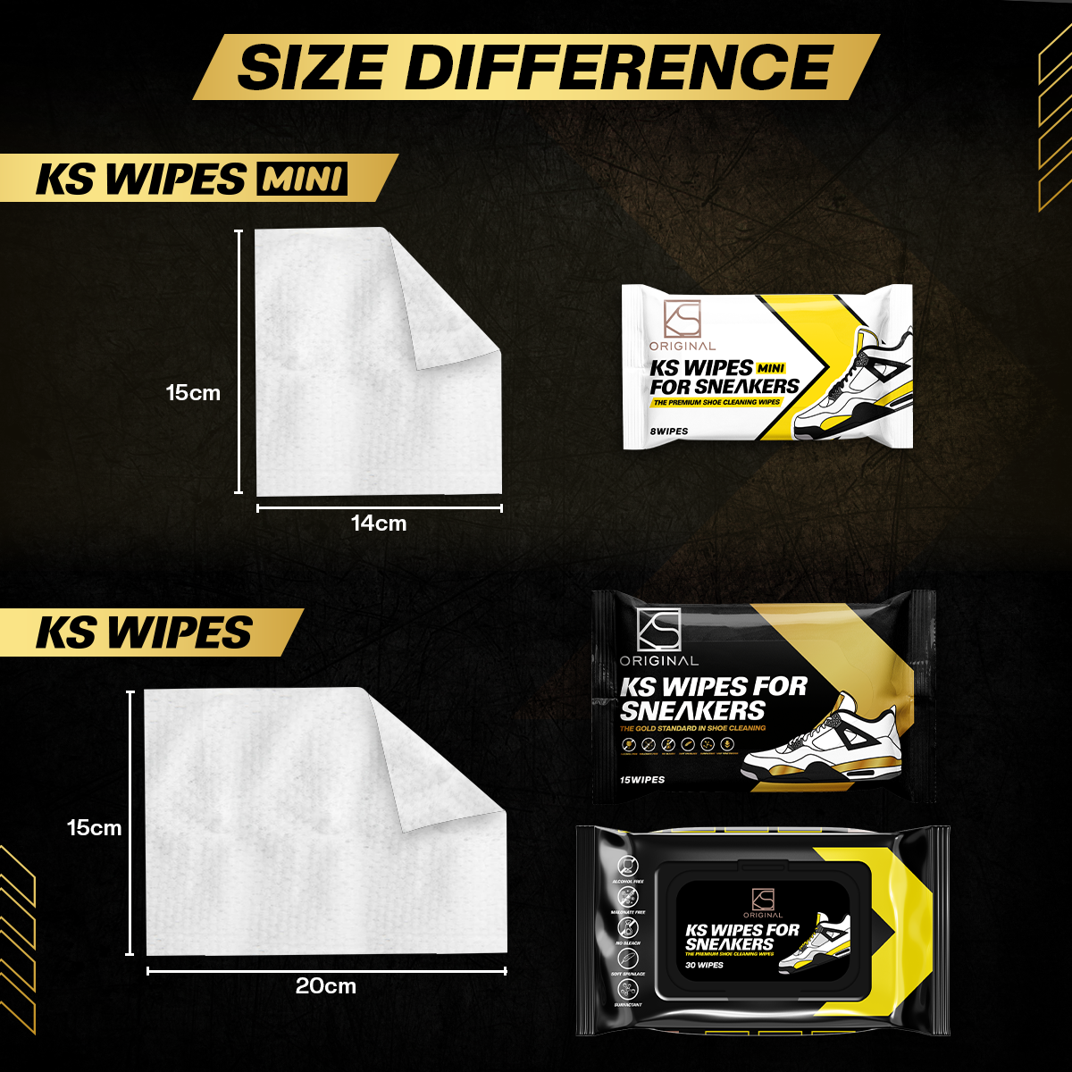 KS Wipes – Premium Sneaker Cleaning Shoe Wipes | Gentle Safe & Quick ...