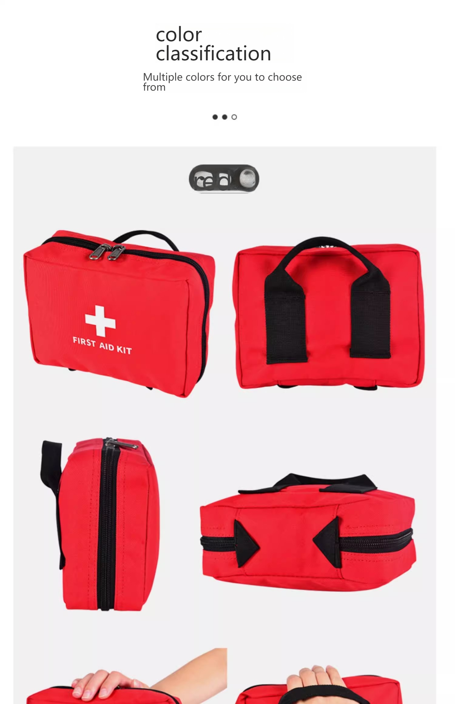 First Aid Kit Set Medical Pouch Family Emergency Kit Woundplast Injury ...