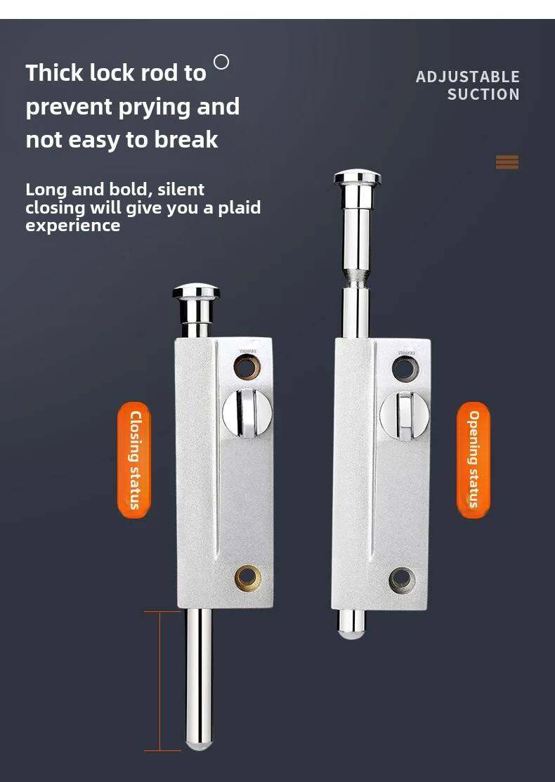 Hoba Aluminum Alloy Floor-standing Mortise Lock Glass Door Spring Bolt ...