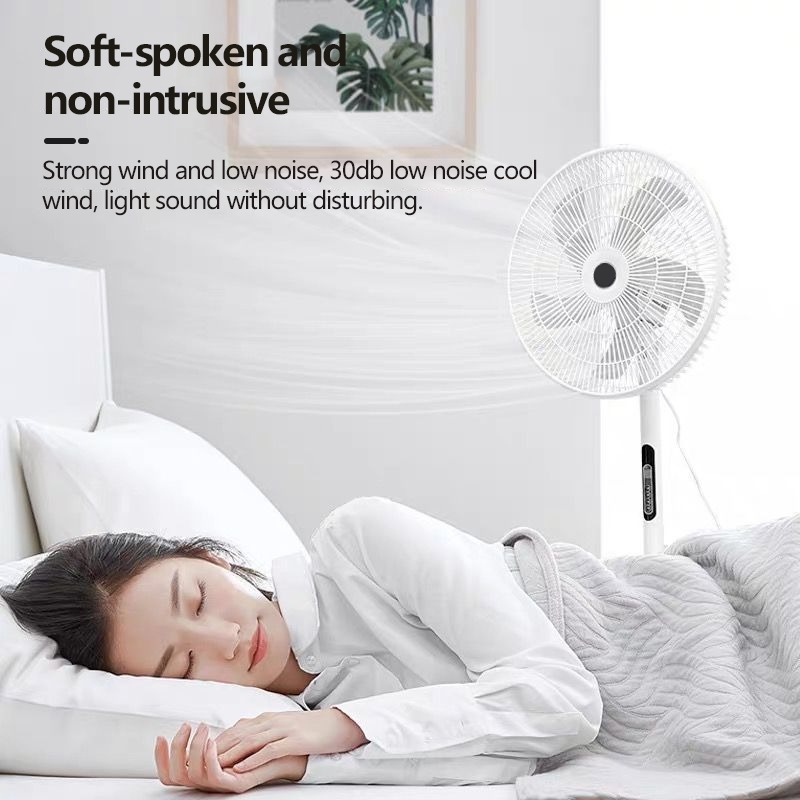 Electric fan Remote Control Stand Fan 18 Inch Wide Angle Air Supply ...