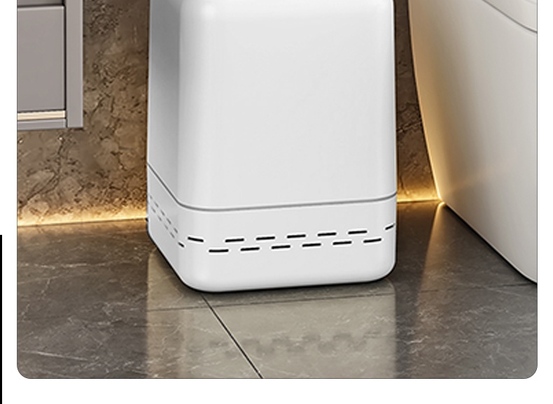 Deli Vusign 16L Smart Trash Can Negative Pressure Suction Square ...